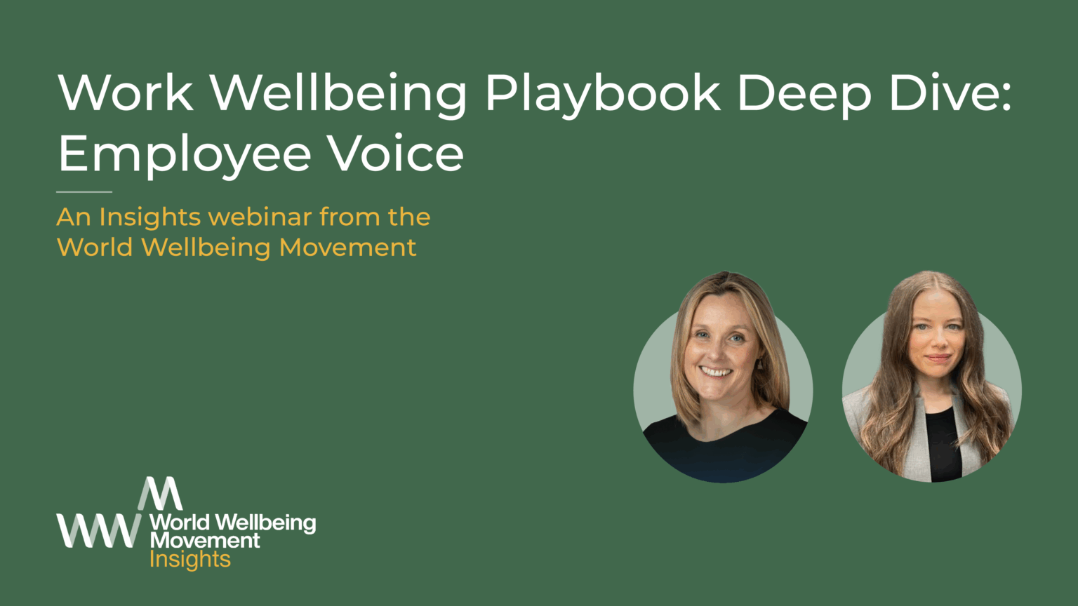 WWM - WWM Playbook Employee Voice - World Wellbeing MovementWorld ...